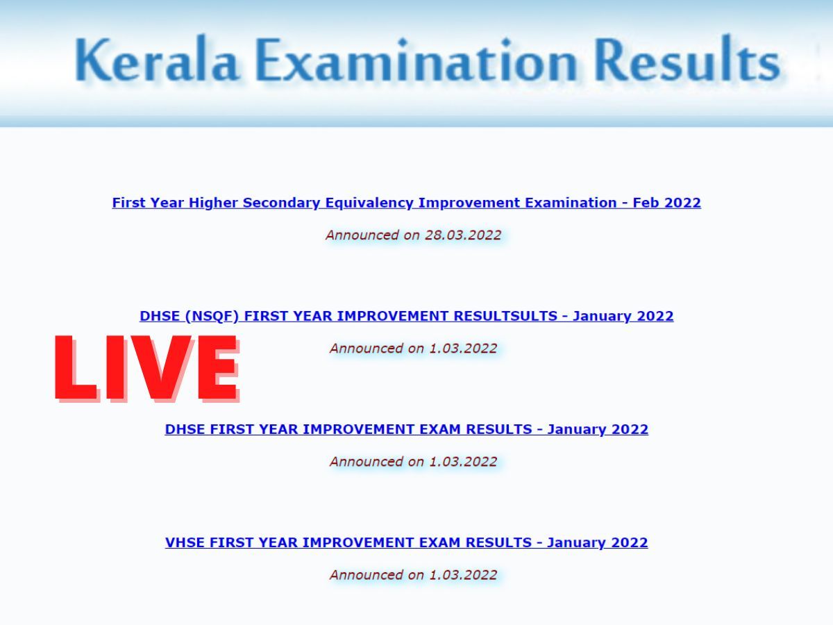 Kerala SSLC Result 2022: Kerala Board DHSE SSLC 10th Result 2022 Link ...