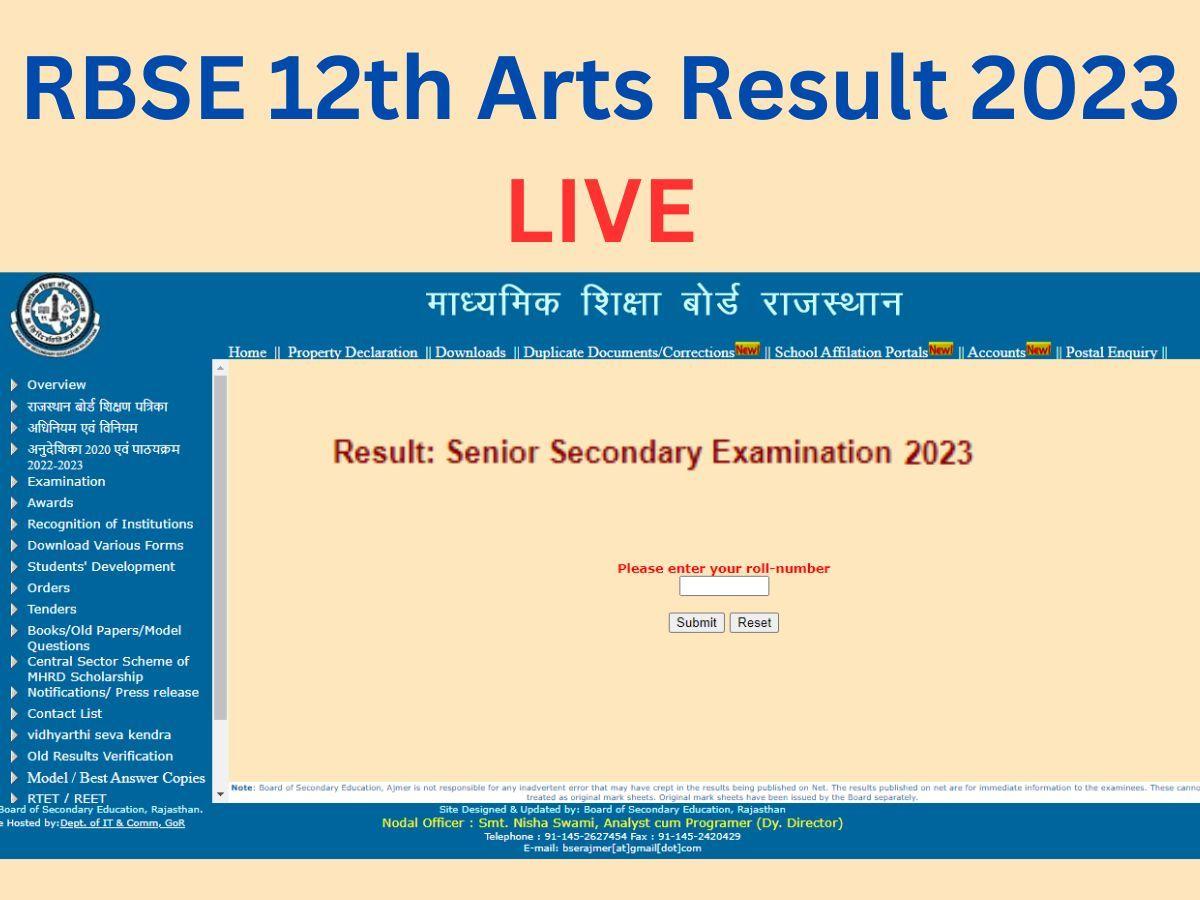 RBSE Rajasthan Board 10th Result 2023 Date And Time BSER 10th Result RBSE Rajasthan Board 10th Result 2023 Date And Time BSER 10th Result