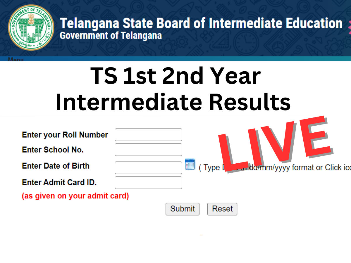 TS Inter Results 2023: tsbie.cgg.gov.in पर इंटर रिजल्ट जारी, Here's Direct Link