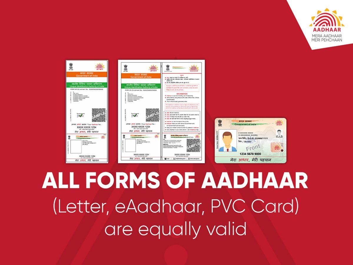 Aadhaar card update: UIDAI's new statement, Aadhaar card equally valid ...