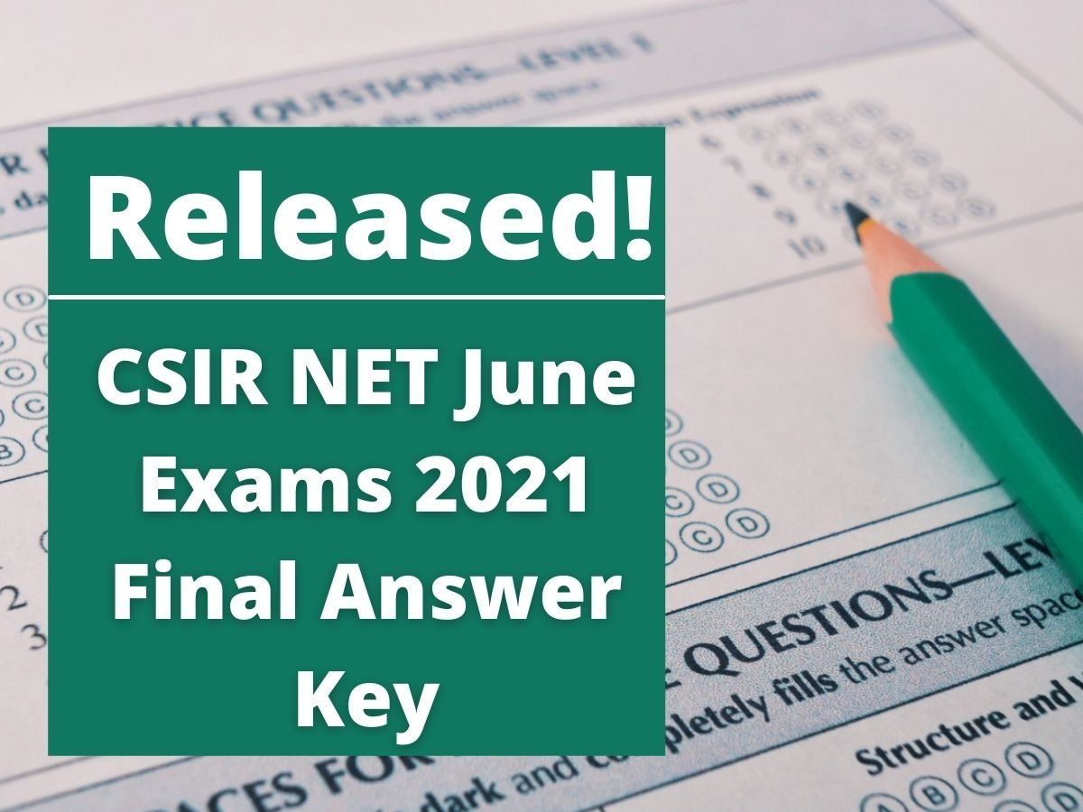 CSIR UGC NET Final Answer Key 2021 released candidate can check from csirnet.nta.nic or direct link
