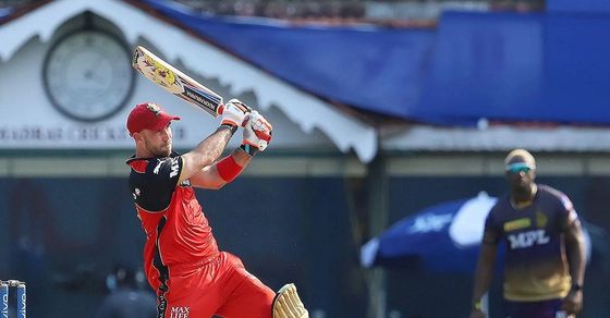 Glenn Maxwell । Glenn Maxwell hits stormy Fifty against Kolkata Knight ...