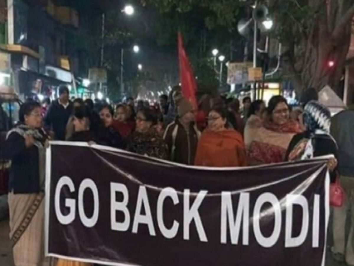 protest against pm narendra modi Kolkata visit cpm trends Go back Modi ...