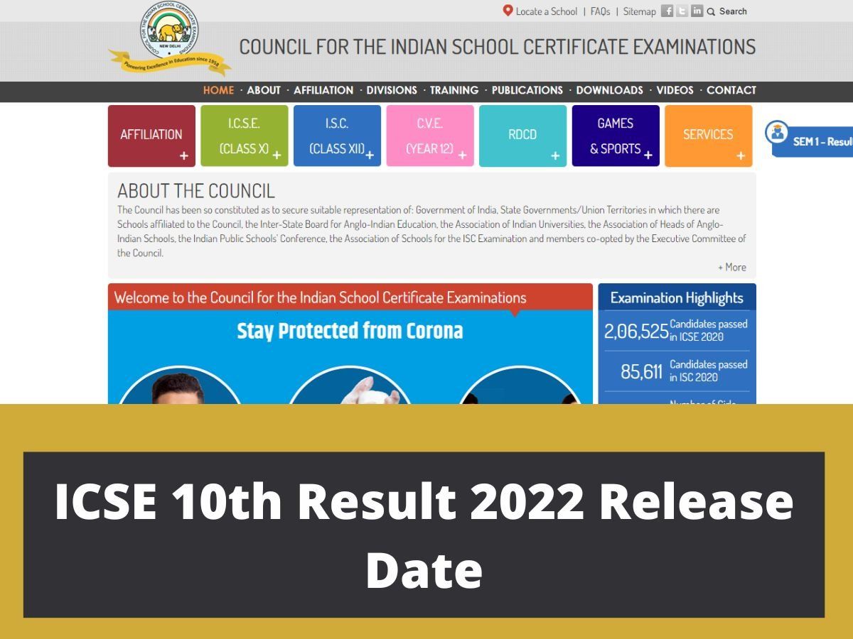 CISCE will not release ICSE class 10th results 2022 today on July 15 at ...