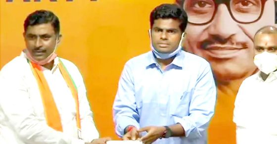 Tamilnadu New BJP President K Annamalai | Tamilnadu:पूर्व IPS अधिकारी के अन्नामलाई के हाथों ...