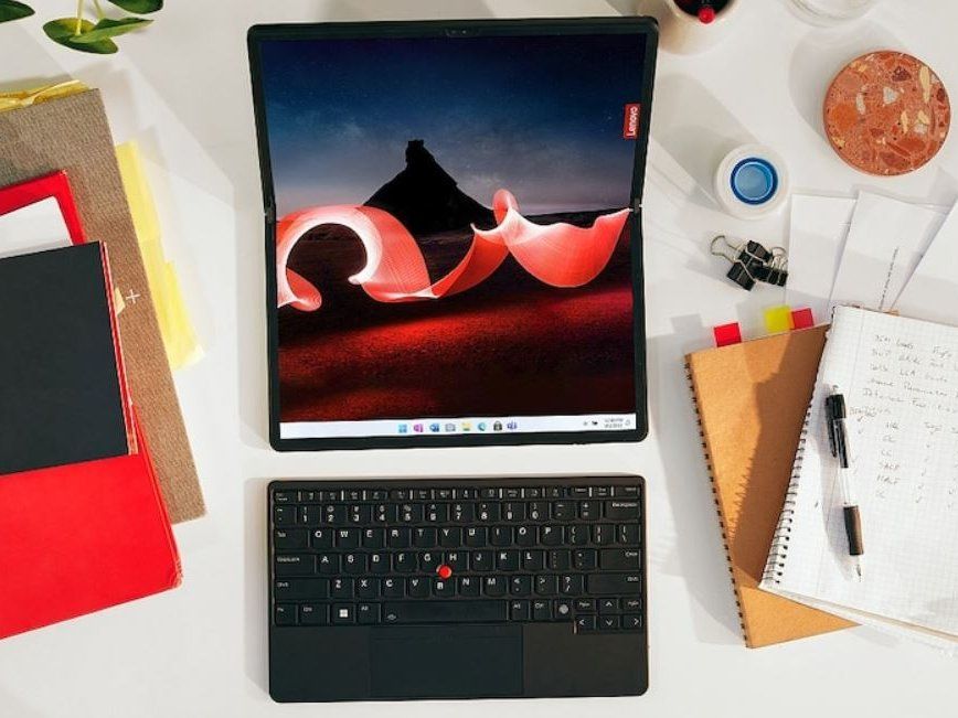 Lenovo ThinkPad X1 Fold 2022 With Foldable Display Launched - फोल्ड हो ...