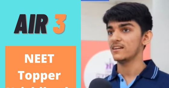 NEET Topper list 2022 Released along with the result, AIR 3 Hrishikesh ...