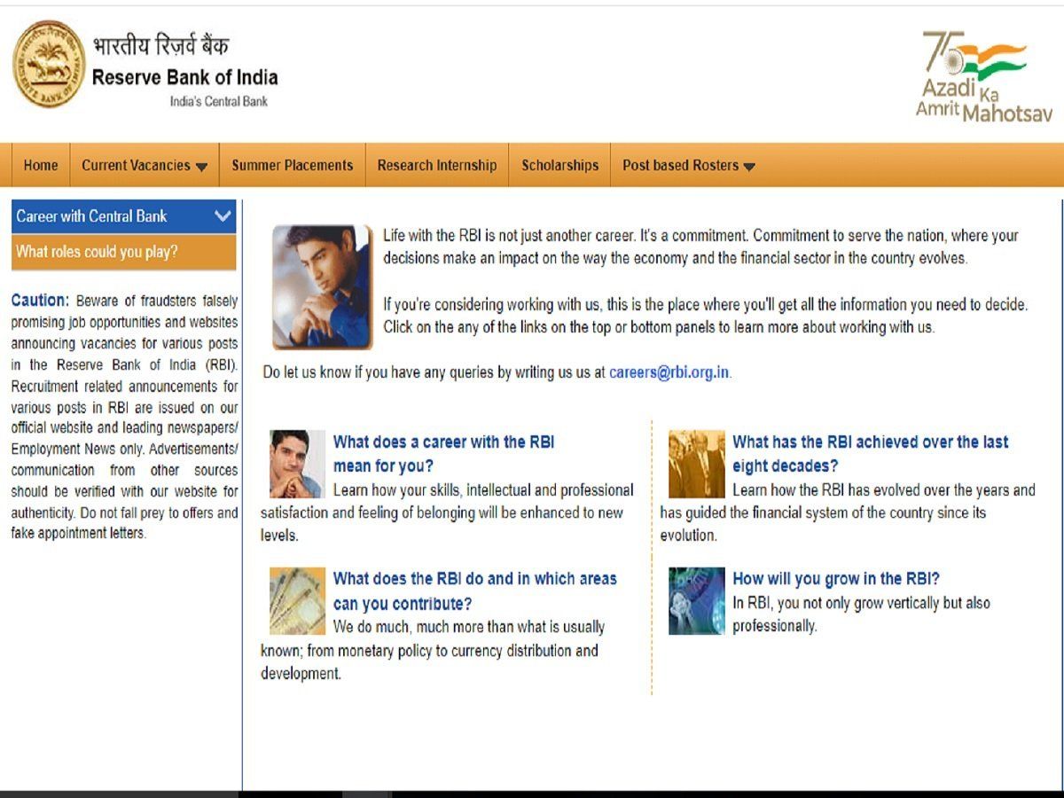 RBI assistant Recruitment 2022 apply for 950 posts on RBI official website opportunities.rbi.org ...