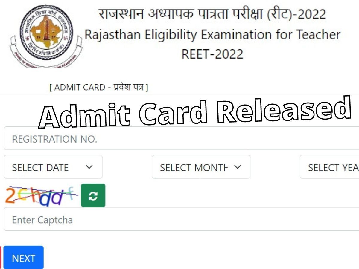 REET Admit Card 2022 Released at www.reetbser2022.in: Download ...
