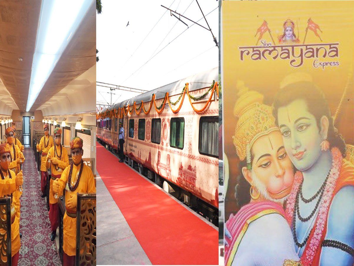 First Ramayana circuit train departs from Delhi Safdarjung railway ...