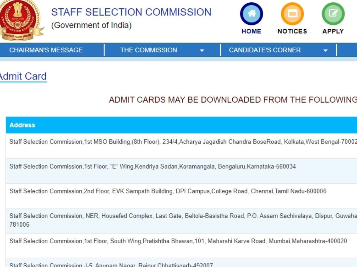 SSC CHSL Tier 1 Admit Card 2022 released know how to download hall ...