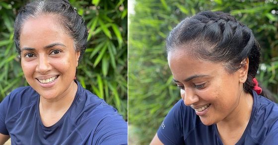 Sameera Reddy Flaunts her white hair new instagram post सफेद बालों में ...