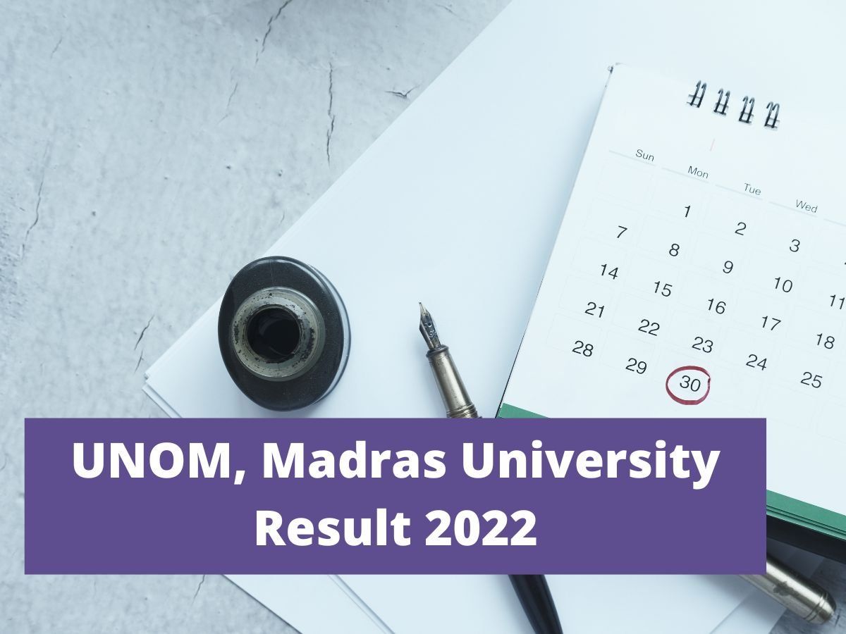UNOM Madras University Result 2022 releasing soon at result.unom.ac.in ...