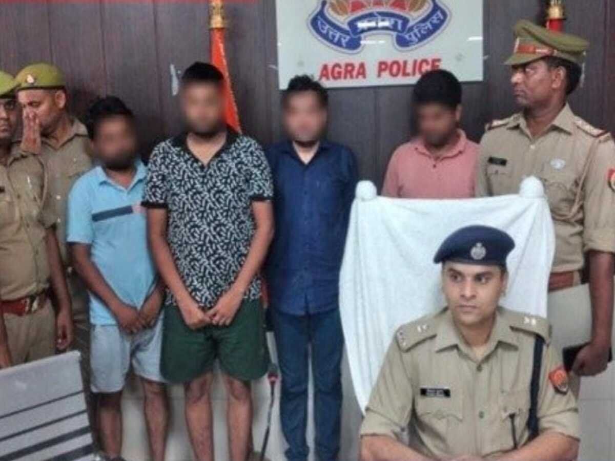 Agra: Agra Police busted a thug gang and arrested four accused - Agra ...