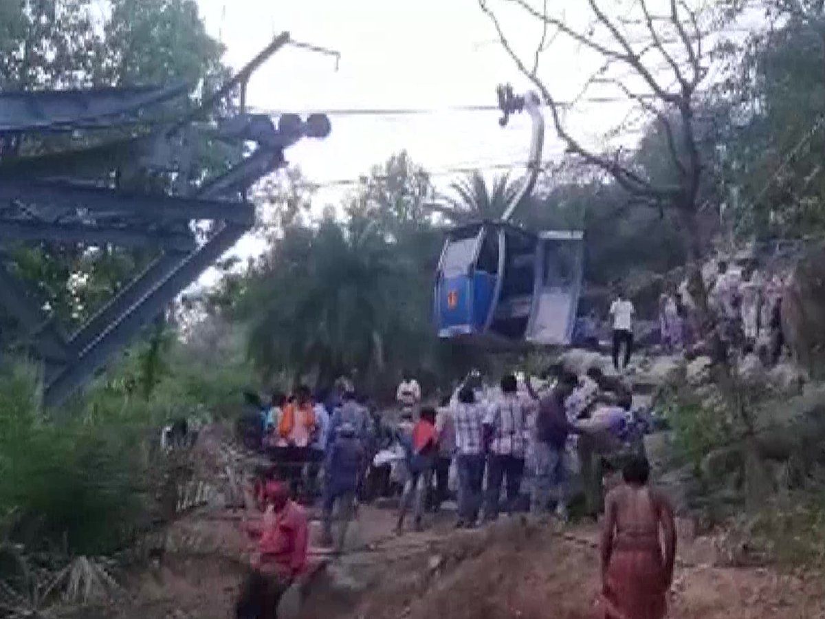 Cable cars collide in ropeway in Deoghar, many injured, many stuck ...