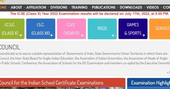 ICSE 10th results Date 2022 released it will declare on July 17 know ...