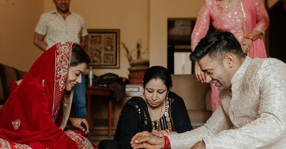 payal rohatgi shares post marriage ritual photos with husband sangram ...