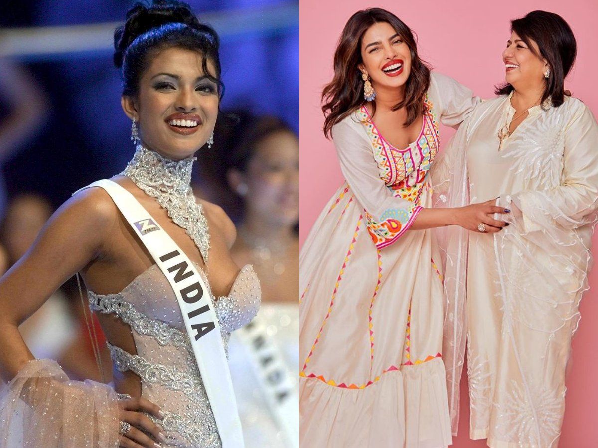 18 साल की उम्र में Priyanka Chopra बनी थीं म‍िस वर्ल्‍ड, जीत के बाद मां ...