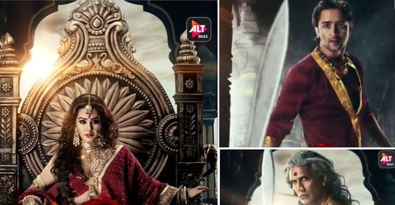 Paurashpur Shilpa Shinde Shaheer Sheikh And Milind Soman Poster: शिल्पा शिंदे बनीं महारानी तो ...