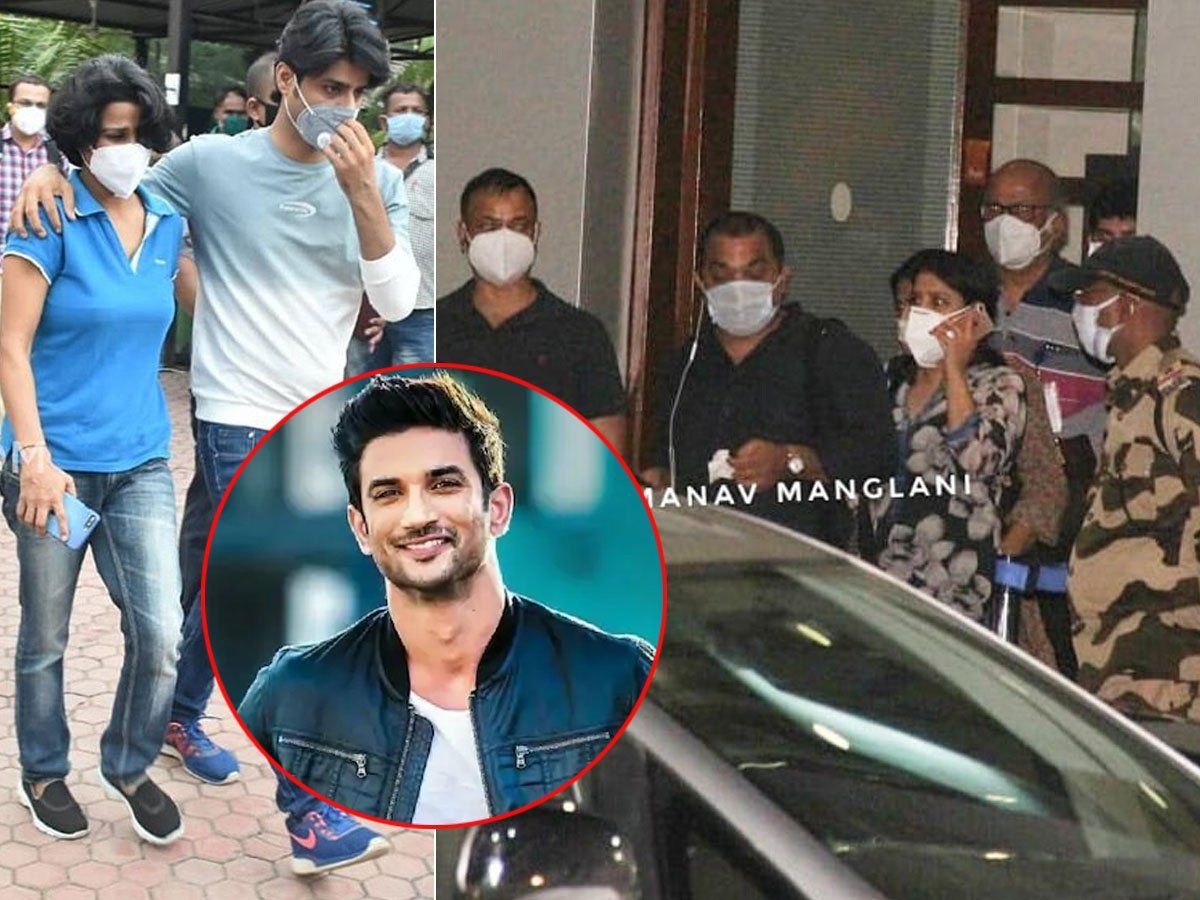 Sushant Singh Rajput Sister & father family arrives in Mumbai for ...