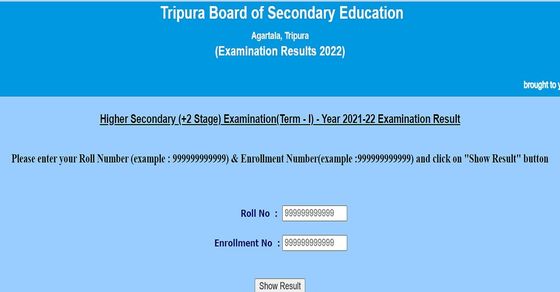 Tripura Board TBSE class 10, 12 Term 1 Result 2022 Declared on ...