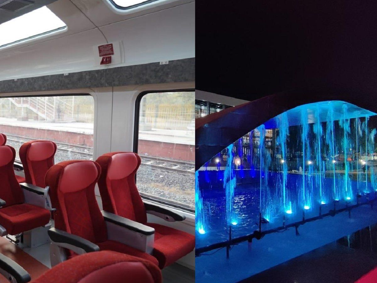 बेहद शानदार है अहमदाबाद-केवड़िया जन शताब्दी के कोच, छत पर लगे हैं शीशे ...