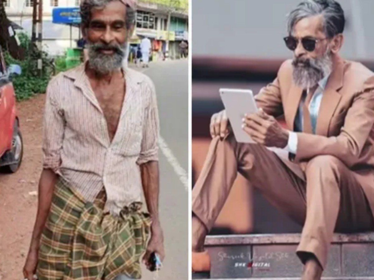 60 years old Daily wage labourer becomes a model his Photo Goes Viral ...