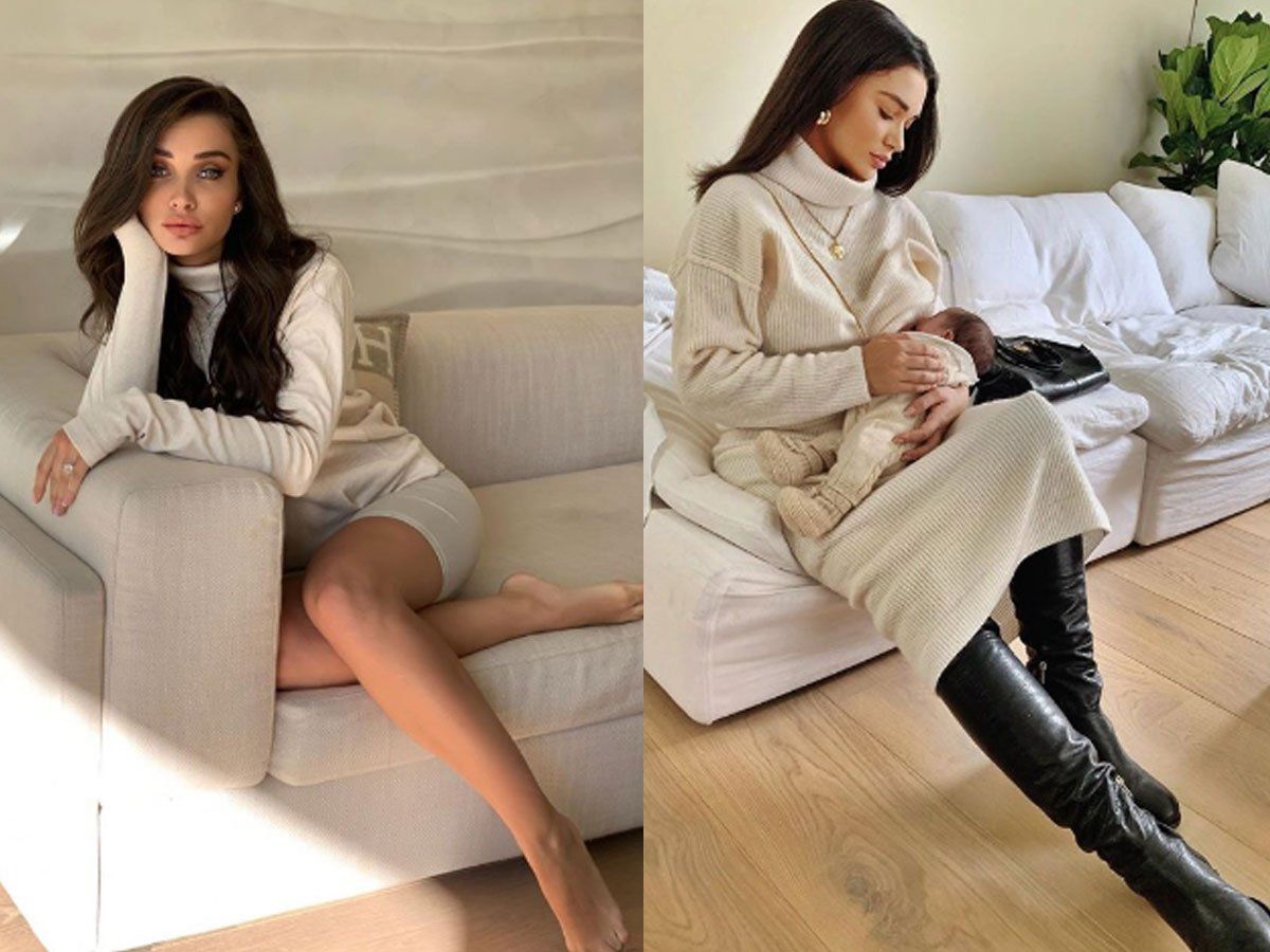 Amy Jackson ने बेटे को ब्रेस्टफीडिंग कराते हुए शेयर की फोटो, जताई ये ...
