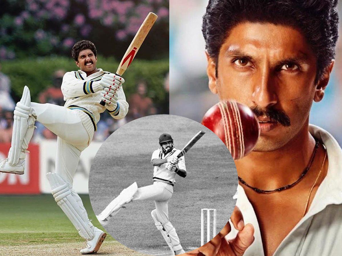 Ranveer Singh as Kapil Dev in 83: कपिल देव का नटराज शॉट लगाते दिखे ...