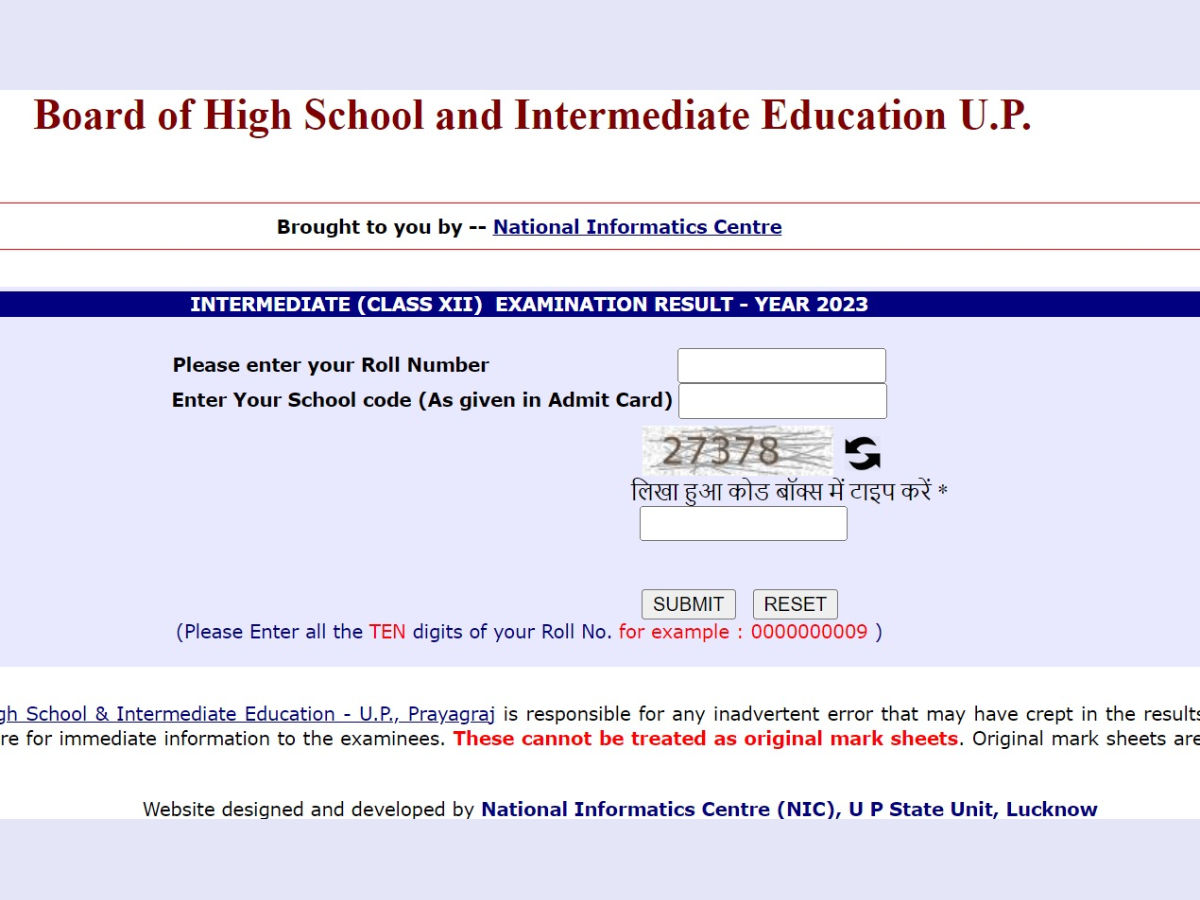 Up Board Class 10th Result 2023 Upmsp High School Sarkari Result Roll